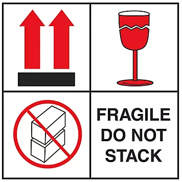 ETIQUETA FRAGILE DO NOT STACK, Areco Global